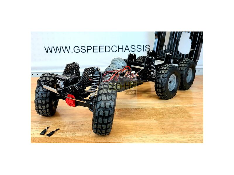 GSPEED G-6X6 Chassis for custom 6x6 builds, carbon fiber (rails only ...