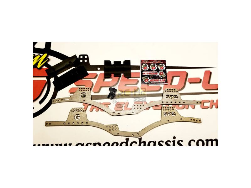 GSPEED Chassis TGH-V3 Raw Carbon Steel- package deal for AR44 type axle ...