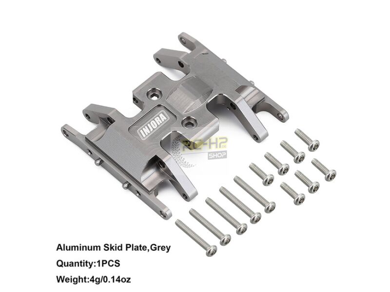 INJORA Aluminum Gearbox Mount, Transmission Skid Plate for Axial SCX24 ...