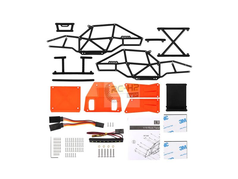 INJORA Rock Tarantula Nylon Buggy Body Chassis Kit For 1/18 TRX4M Orang ...