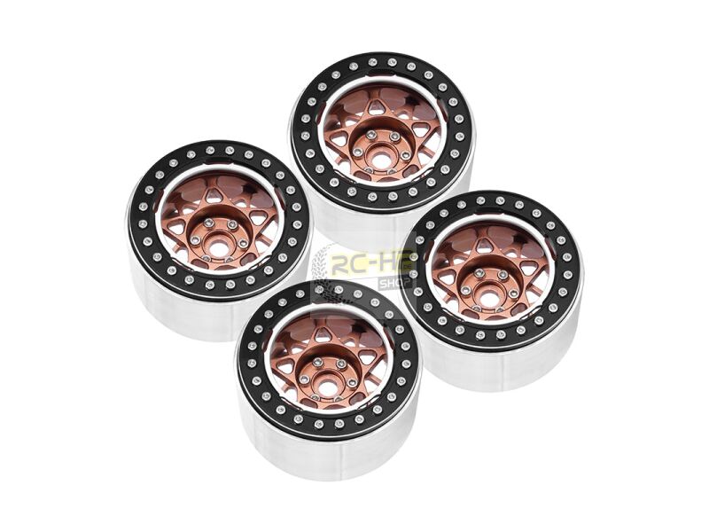 INJORA 2.2" Deep Dish Negative Offset 10mm Wheels For 1/10 RC Crawler ...
